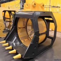 China Excavator Hydraulic Rotary Screen Bucket 1.6m3 For Construction for sale
