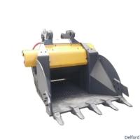 China Heavy Duty Jaw Excavator Crusher Bucket for Concrete Rock Demolition Crushing for sale