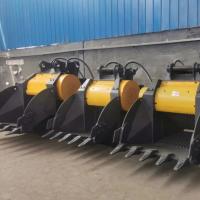 China Heavy Duty Jaw Excavator Crusher Bucket for Concrete Rock Demolition Crushing for sale