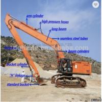 China Q355B Q690 Steel Excavator Long Reach Attachment Customized For Dredging Demolition for sale