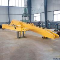 China Extended Excavator Boom Arm 2 Or 3 Section 12m To 45m including Cylinder for sale