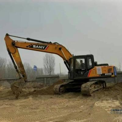 China Sany SY215-9 Used Crawler Excavator Second Hand 21 Ton Digger Machine Stock for sale