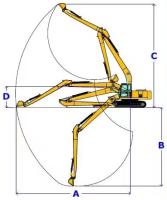China 20-45 Ton Excavator Long Reach Boom Arm 16-24M Reinforced Extended Arm Deep Digging Demolition Manufacturer Direct for sale