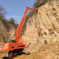 China Factory Customized Doosan DX380 Excavator 21m Two Section Long Reach Arm 22m Three Section Demolition Boom Supplier for sale
