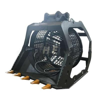 China Factory Direct Excavator Rotating Screen Screener Bucket Soil Cleaning Sieving Work Tool Attachment Supplier for sale