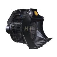 China Factory Direct Excavator Rotating Screen Screener Bucket Soil Cleaning Sieving Work Tool Attachment Supplier for sale