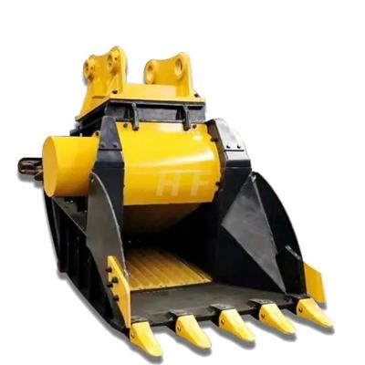 China Factory Direct Crusher Bucket for Excavator Skid Steer Concrete Rock Crushing Attachment Manufacturer for sale