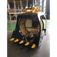 China Customizable Excavator hydraulic Screening Bucket Bespoke Riddle Sorting Attachment Material Processing Used For 30 Tons Machine for sale