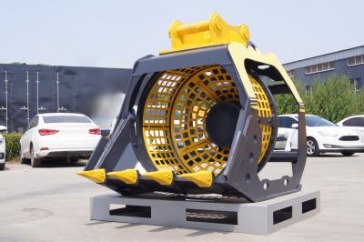China Customizable Excavator hydraulic Screening Bucket Bespoke Riddle Sorting Attachment Material Processing Used For 30 Tons Machine for sale