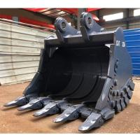 China Customized Hitachi ZX360 Excavator 2.8 Cubic Meter Mining Rock Bucket Heavy Duty Earthmoving Quarry Bucket Supplier for sale