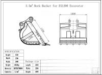 China Excavator Boom 20m Long Arm  PC2000 EX1200 Long Excavator Boom With Bucket And Oil Cylinder For Sale for sale