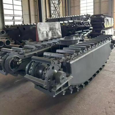 China Floating Amphibious Dredging Machine Mini Excavator with Pontoon Used in Shallow Water and Swamp for pc30 for sale
