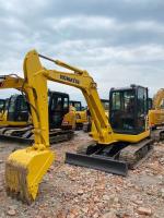 China High Quality Used Komatsu PC56-7 5.6Ton Mini Excavator With Push Shovel For Sale for sale