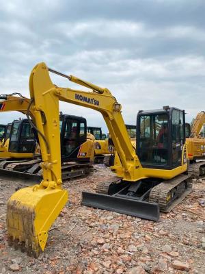 China High Quality Used Komatsu PC56-7 5.6Ton Mini Excavator With Push Shovel For Sale for sale