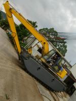 China DF Factory Customized Pontoon Used For Second-hand Excavator Komatsu Pc120 Excavator Amphibious Excavator  With Long Reach Boom for sale