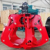 China Rotary Polyp Lotus Grab Scrap Metal Yard Hydraulic Orange Peel Grapple for Excavator Crane for sale