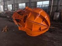 China Electro-Hydraulic Multi-Petal Orange Peel Grapple, Rotary Motorized Scrap Grab for Crane Handling Waste Steel Bulk Materials for sale
