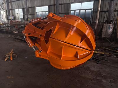 China Electro-Hydraulic Multi-Petal Orange Peel Grapple, Rotary Motorized Scrap Grab for Crane Handling Waste Steel Bulk Materials for sale