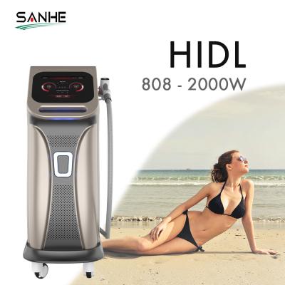 China 2000W 808nm Diode Laser Hair Removal Machine Ice Platinum Painless Permanent 10Hz for sale