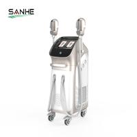 China Vertical EMS 2 Handles Body Sculpting Muscle Building RF Slimming Machine 2600W 7 Tesla for sale