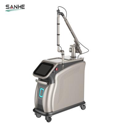 China Professional Vertical Q-Switch Nd YAG Laser 1064nm 532nm Picosecond Tattoo Removal Machine for sale