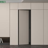 China Hidden Frame Modern Aluminum Door Invisible Aluminium Honeycomb Door for sale