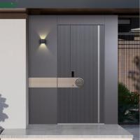 China Waterproof Modern Aluminum Entry Doors Residential Customized for sale