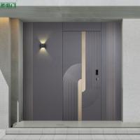 China Modern Safety Aluminum Entry Doors Windproof Low Maintenance for sale
