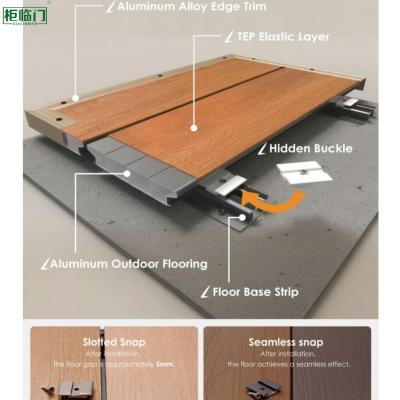 China Recyclable Outdoor Aluminum Floor Panel Corrosion Wear Resistance for sale