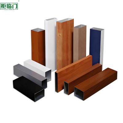 China Rectangular /  Square 6061 6063 Aluminum Hollow Tube For Building Decoration for sale