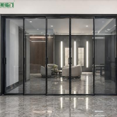China Modern Style Aluminum Glass Doors Sliding Door For House And Office for sale
