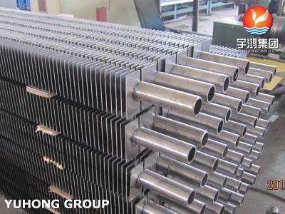 China ASTM A312 TP304L Seamless Steel Square Fin Tube For Boiler Heat Exchanger for sale
