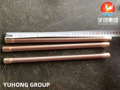 China ASTM B111 C70600-O61 Copper Nickel Low Finned Tube , for Heat Exchanger for sale