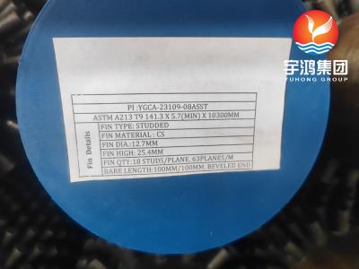 China Studded Tubes ASTM A213 T9 Alloy Seamless Base Tubes For Heat Exchanger for sale