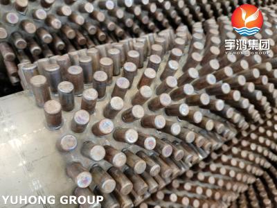 China ASTM A312 TP304 SS HFW Studded Finned Tubes Superior Heat Transfer For Heaters for sale
