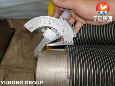 China ASTM A376 TP347H Stainless Steel Solid HF Welding Fin Tube For Convection Coil Tube for sale