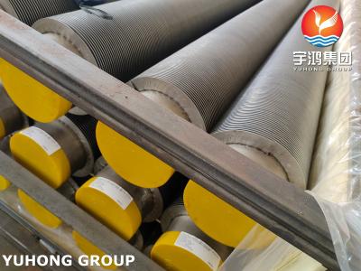 China ASTM A376 TP347H Solid Fin Tubes With Carbon Steel Fins For Waste Heat Recovery for sale
