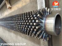 China ASTM A335 P9 Chromium-Molybdenum Alloy Studded Finned Tubes for High-Temperature Furnace Applications for sale