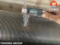 China ASTM A312 TP347H Serrated Fin Tube for Furnace Heat Transfer for sale