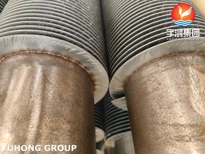 China Alloy Steel Seamless Pipe, ASTM A335 P22, Solid Fin Tube With 11-13CR Fins For Convection Coil for sale