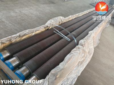 China ASTM A106 Gr.B HFW Solid Finned Tube with CS Fins for Process Gas Heaters for sale