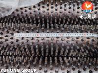 China ASTM A335 P5 Studded Fin Tube With Carbon Steel Stud Fins For Boiler Economizers for sale