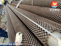 China Stainless Steel Studded Tube ASTM A312 TP304  for Power Plants and Separators for sale