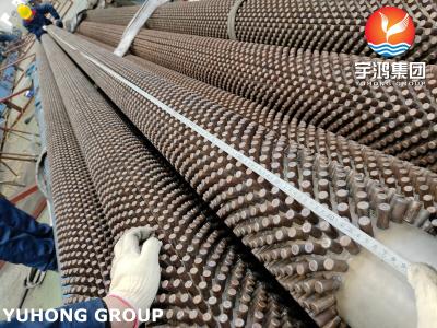 China Stainless Steel Studded Tube ASTM A312 TP304  for Power Plants and Separators for sale