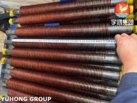 China ASTM A106 Embedded G Type Fin Tube With Cu-T2 Fin Used For Comdemser amd Air Preheaters for sale