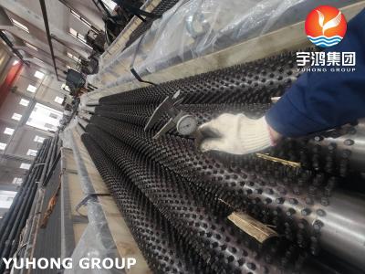 China ASTM A335 P11 Studded Fin Tube With Carbon Steel Stud Fins For Power Plant's HRSGs for sale