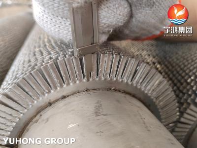 China ASTM A312 TP347H HFW Serrated Finned Tube and SS Fins For Waste Heat Recovery Units for sale