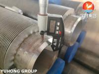 China ASME SA213 TP347H Stainless Steel High Frequency Welded Spiral Fin Tube for sale