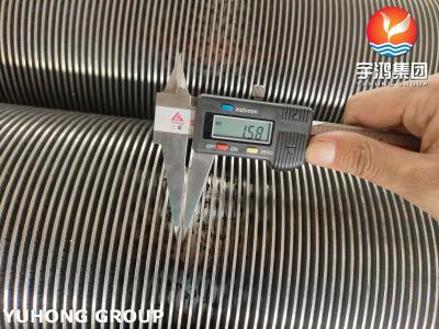 China ASTM A213 TP347H Stainless Steel HF Welded Finned Solid Tubes for Heating Furnaces for sale