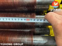 China ASTM A106 Gr.B Embedded Finned Tube with Cu-T2 Fins For Heater Convection Section for sale